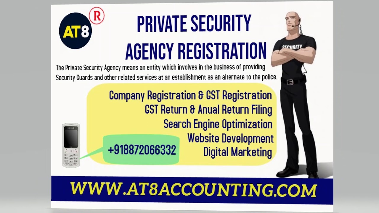 Private Security Agency Registration (PSARA LICENSE REGISTRATION) #AT8 ...