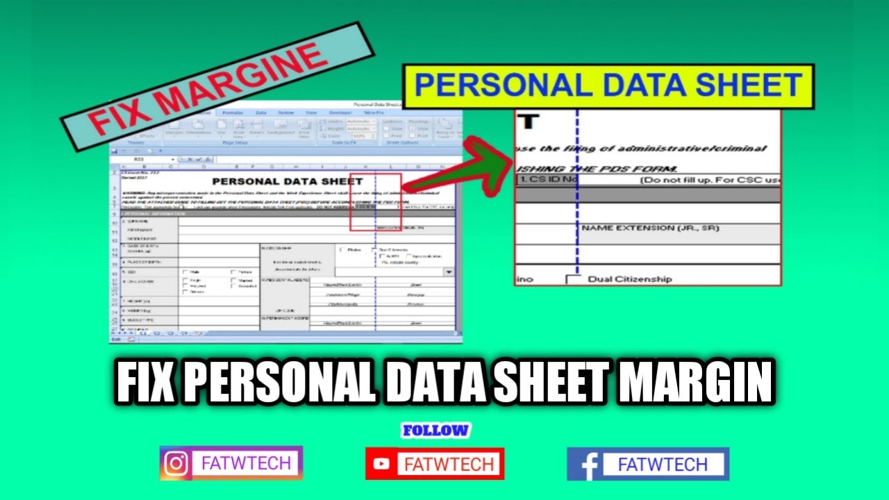PAANO AYUSIN ANG PERSONAL DATA SHEET (PDS) - YouTube