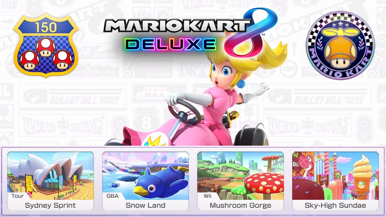 Mario Kart 8 Deluxe - Peach - Propeller Cup (150cc) - YouTube
