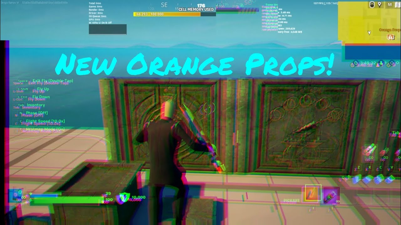 Season 3 Orange Props (Creative Mode) - YouTube