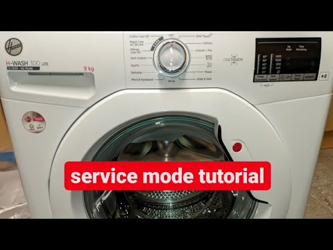 hoover h-wash 300 lite - service mode tutorial - YouTube