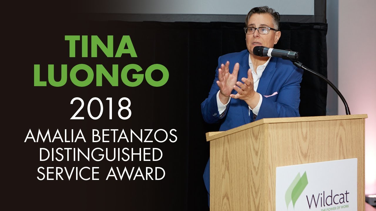Tina Luongo - 2018 Amalia Betanzos Distinguished Service Award - YouTube