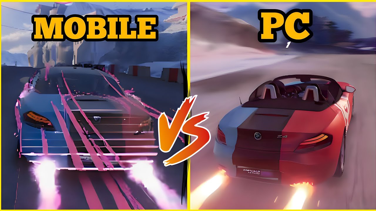 ASPHALT UNITE MOBILE VS PC GRAPHICS COMPARISON - YouTube