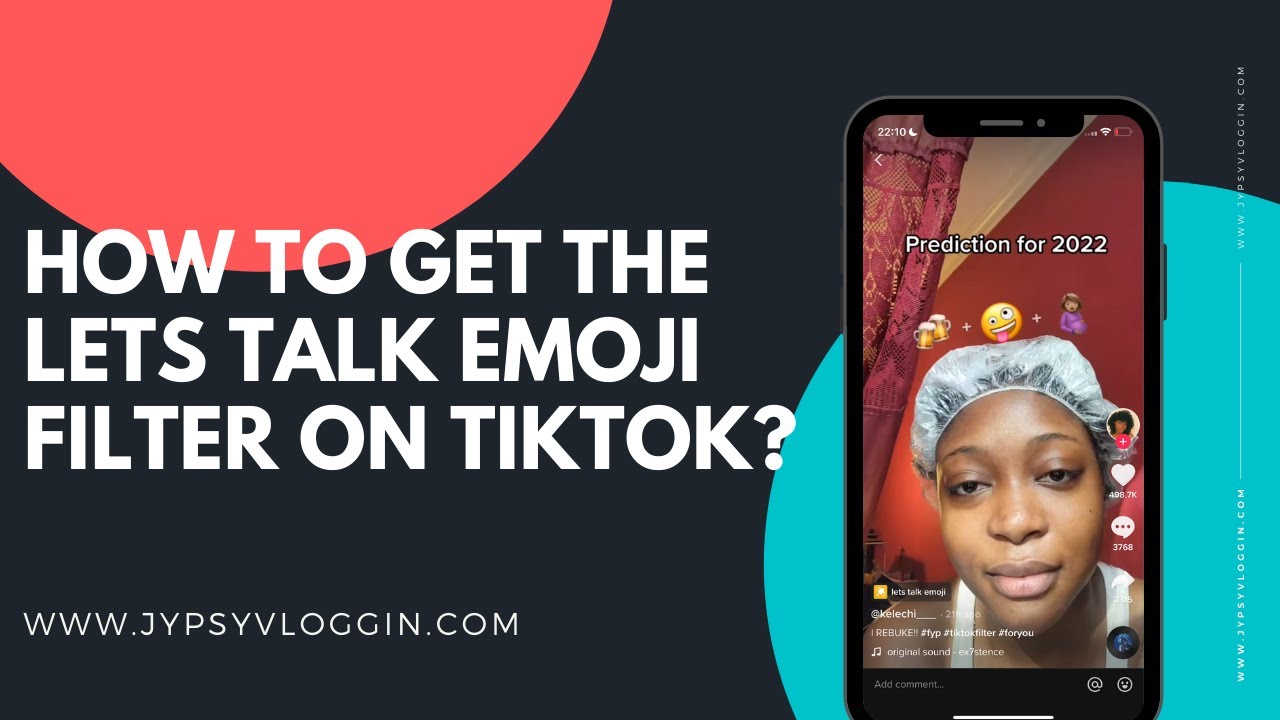 How to get the lets talk emoji filter on TikTok - YouTube