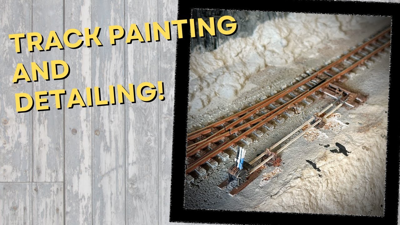 How To Paint Narrow Gauge Model Railway Track In 009 - YouTube