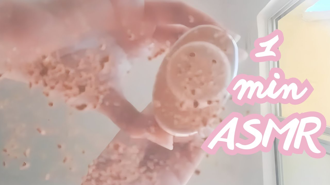 1 minute ASMR doing your makeup on your face made of glass + layered ...