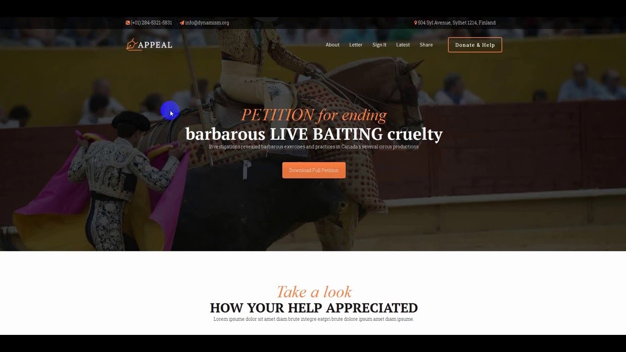 Appeal - Fully Functional Petition WP Theme Review - YouTube