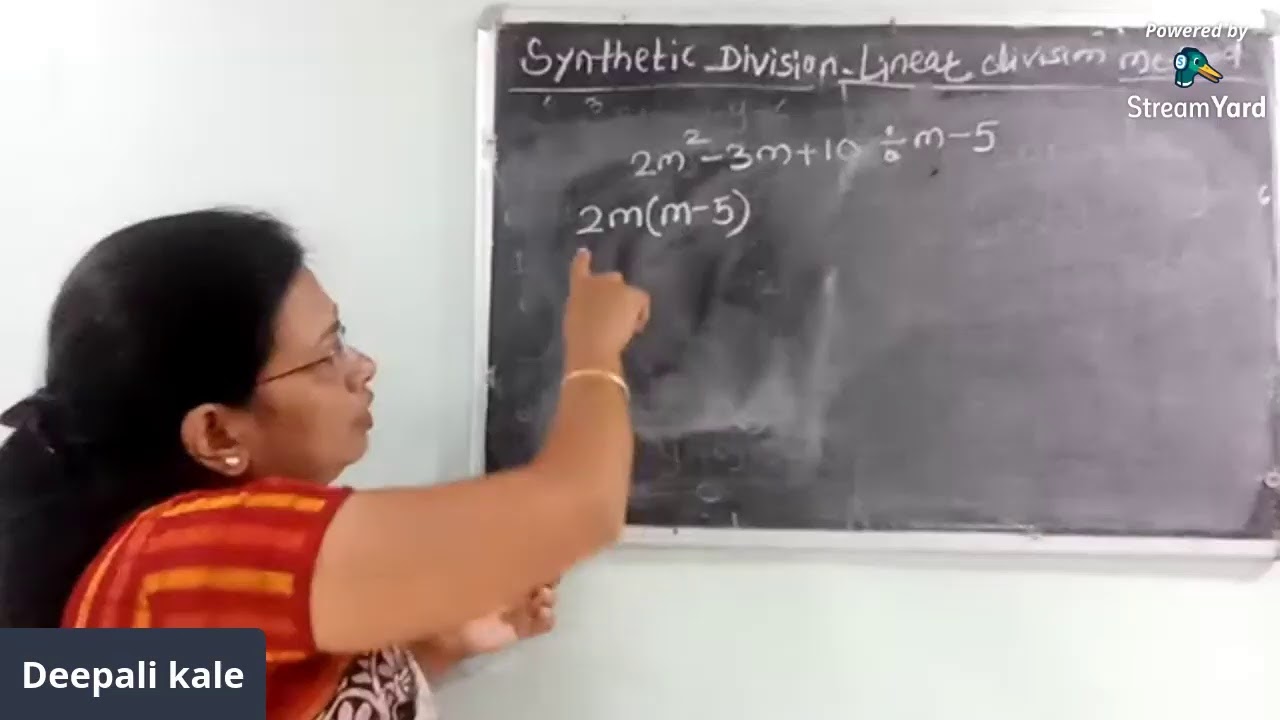 Synthetic division & Linear division method - YouTube