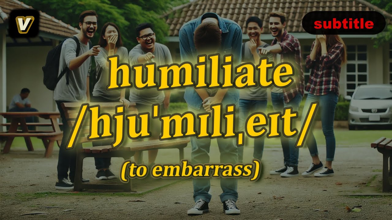 [v] Humiliate meaning (to embarrass) with 5 examples - YouTube