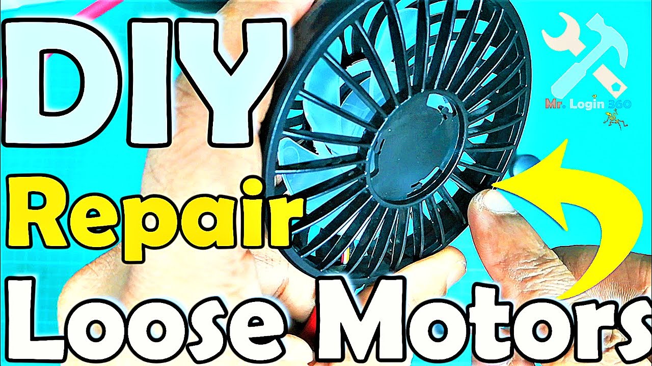 How to diy repair loose motors inside your rechargeable neck fan - keep ...