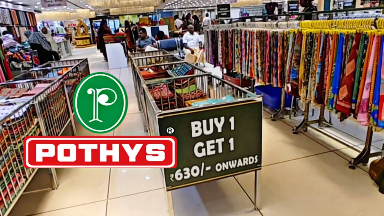 Pothys 1+1 Combo Offers New Basket sarees|9 Fabric Collections - YouTube