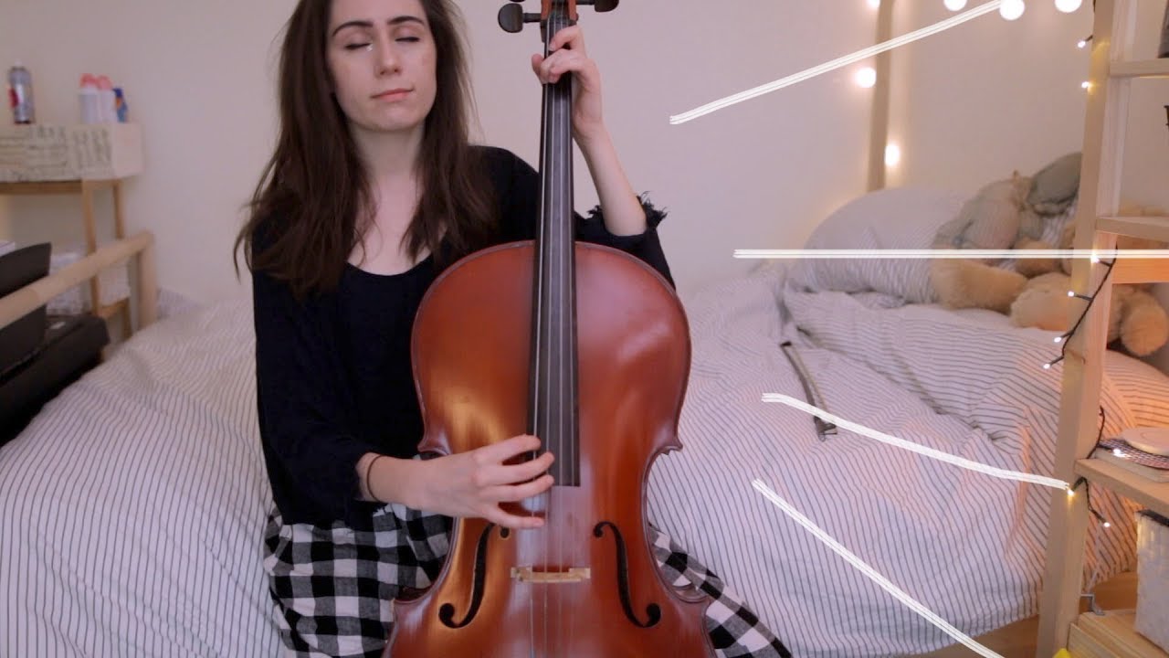 my first ever time playing cello! a summer nights cover! - YouTube