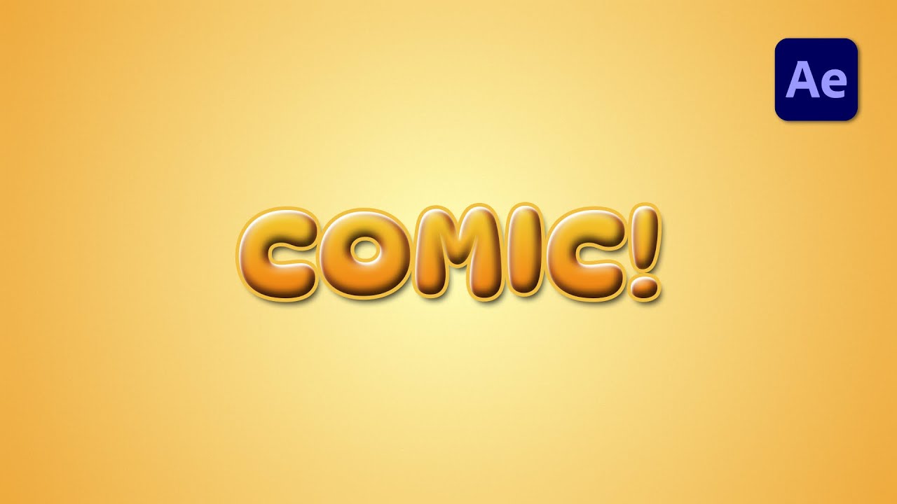 Create Cartoon Text Animation : After effects - YouTube