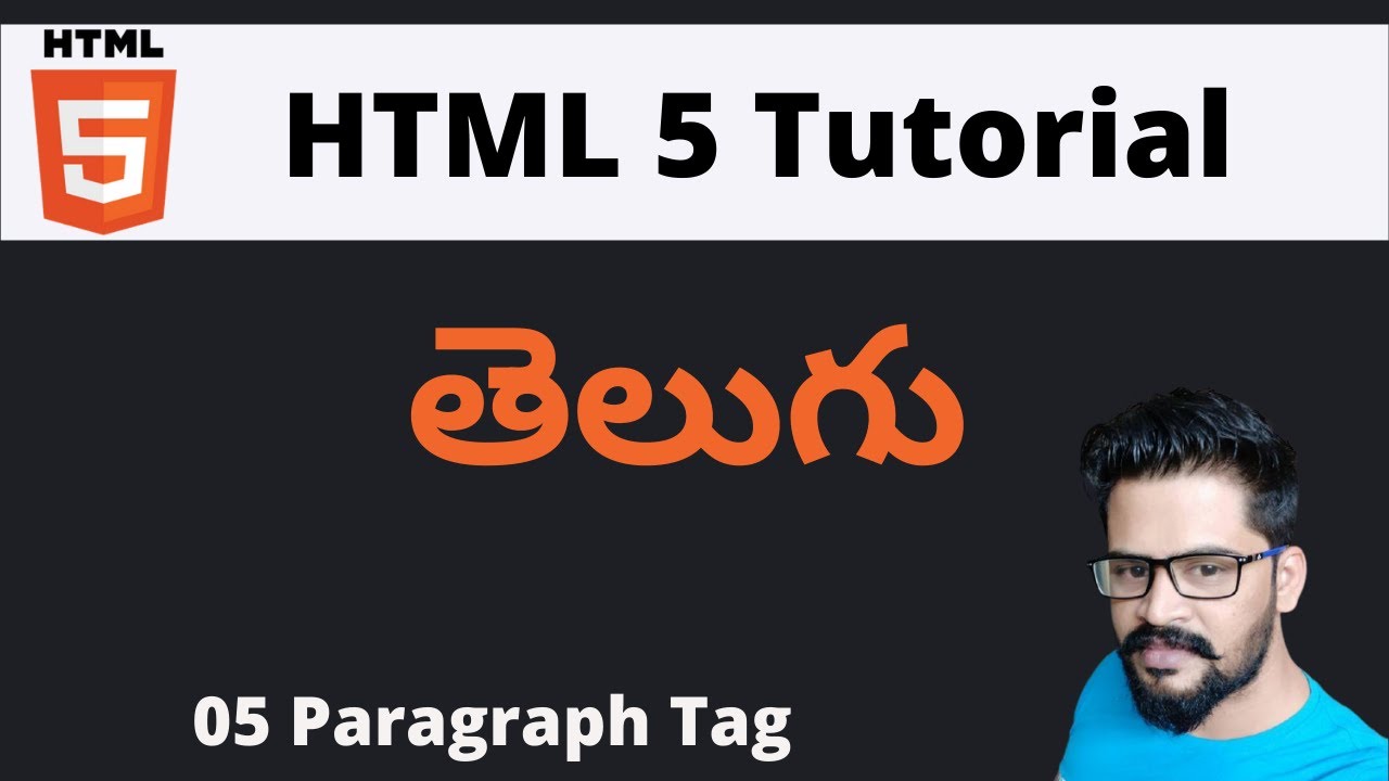 05 HTML Paragraph Tag | HTML Tutorial in Telugu | NAVEEN SAGGAM - YouTube