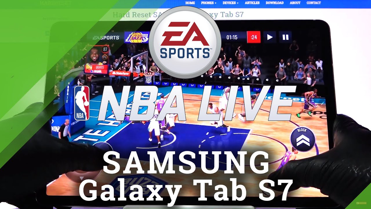 Gaming Performance Checkup on Samsung Galaxy Tab S7 – NBA Live Gameplay ...