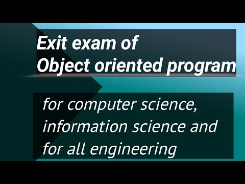 Exit exam for computer science and information technology - YouTube