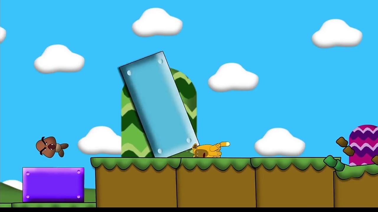 Pou e un goomba vs SMG4 gigante - YouTube