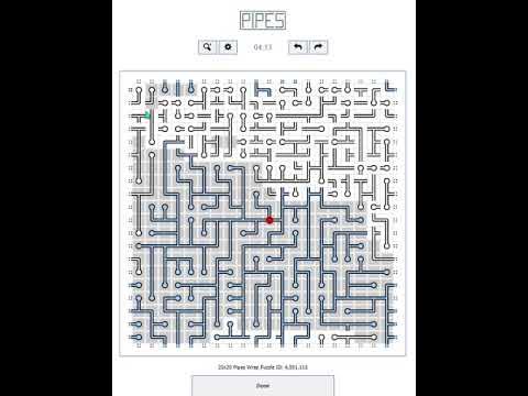 20x20 Satisfying, Relaxing Pipes Puzzle Solve 16 - YouTube