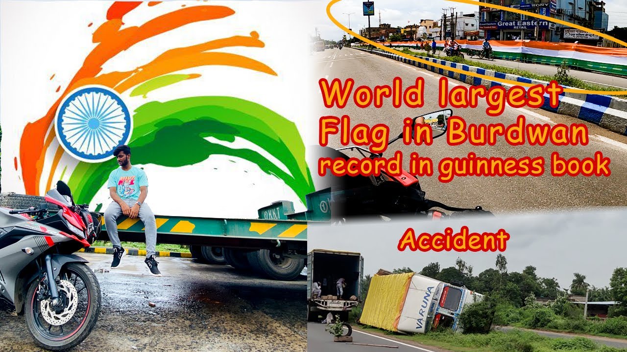 Independence Day Ride 🇮🇳 | world largest flag in Burdwan😳 | 2022 - YouTube
