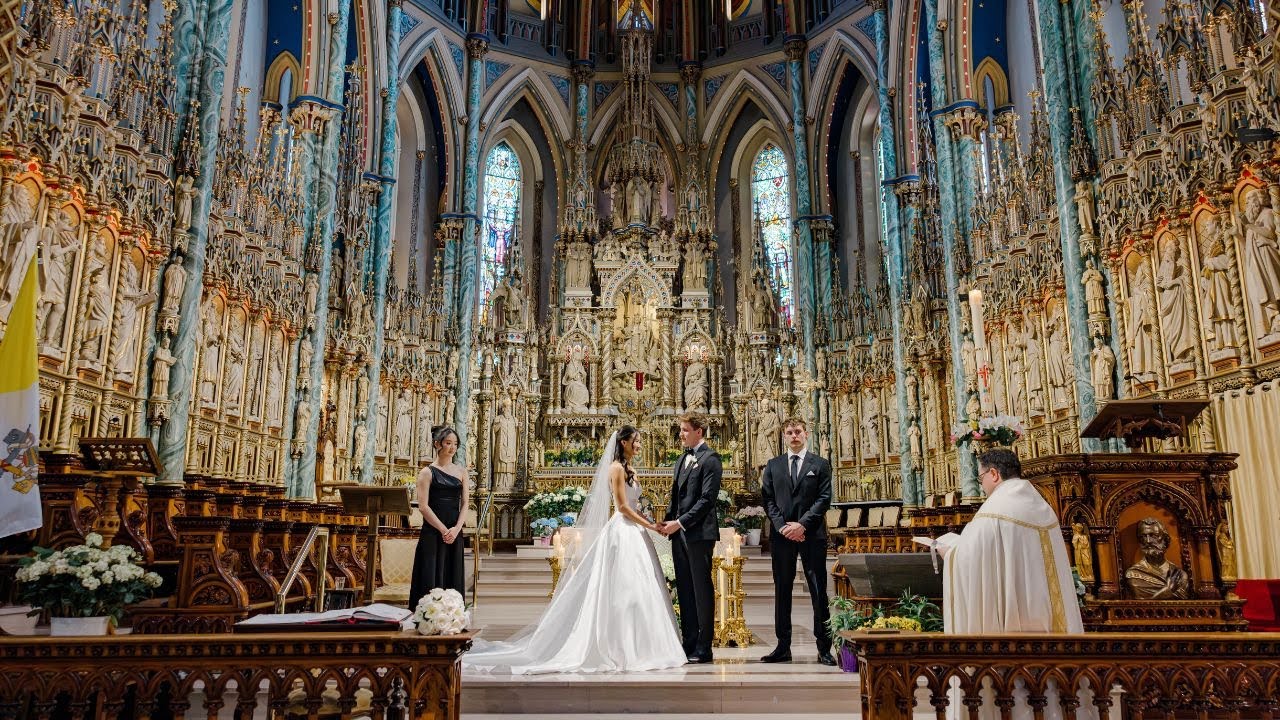 Amy & Giuseppe | Wedding Ceremony Video | Notre Dame Basilica in Ottawa ...