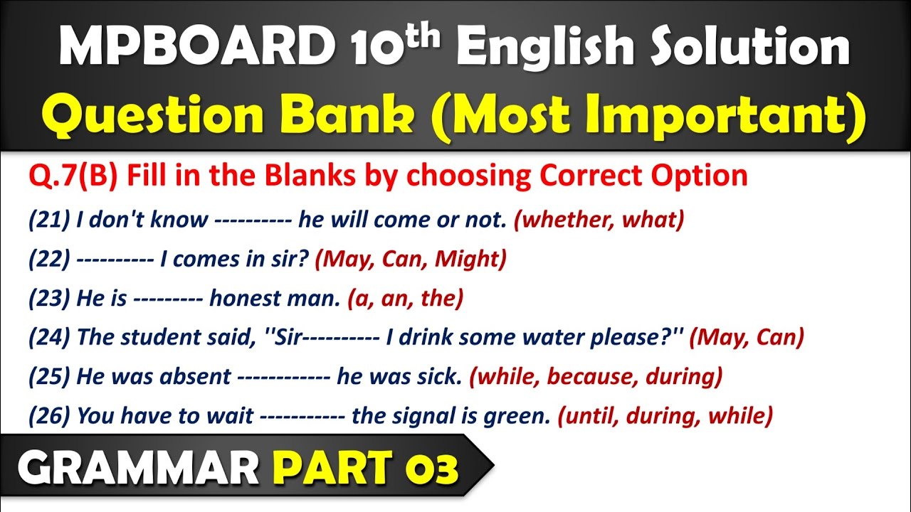 10th English Most Imp Grammar Section C English Grammar 10th Class 10th-english-most-imp-grammar-section-c-english-grammar-10th-class