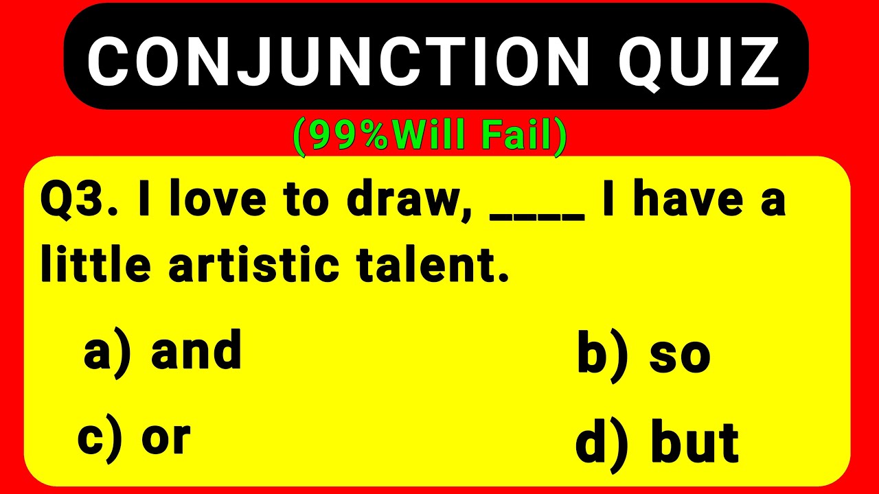 Conjunction Quiz: Test Your Knowledge of English Grammar - YouTube