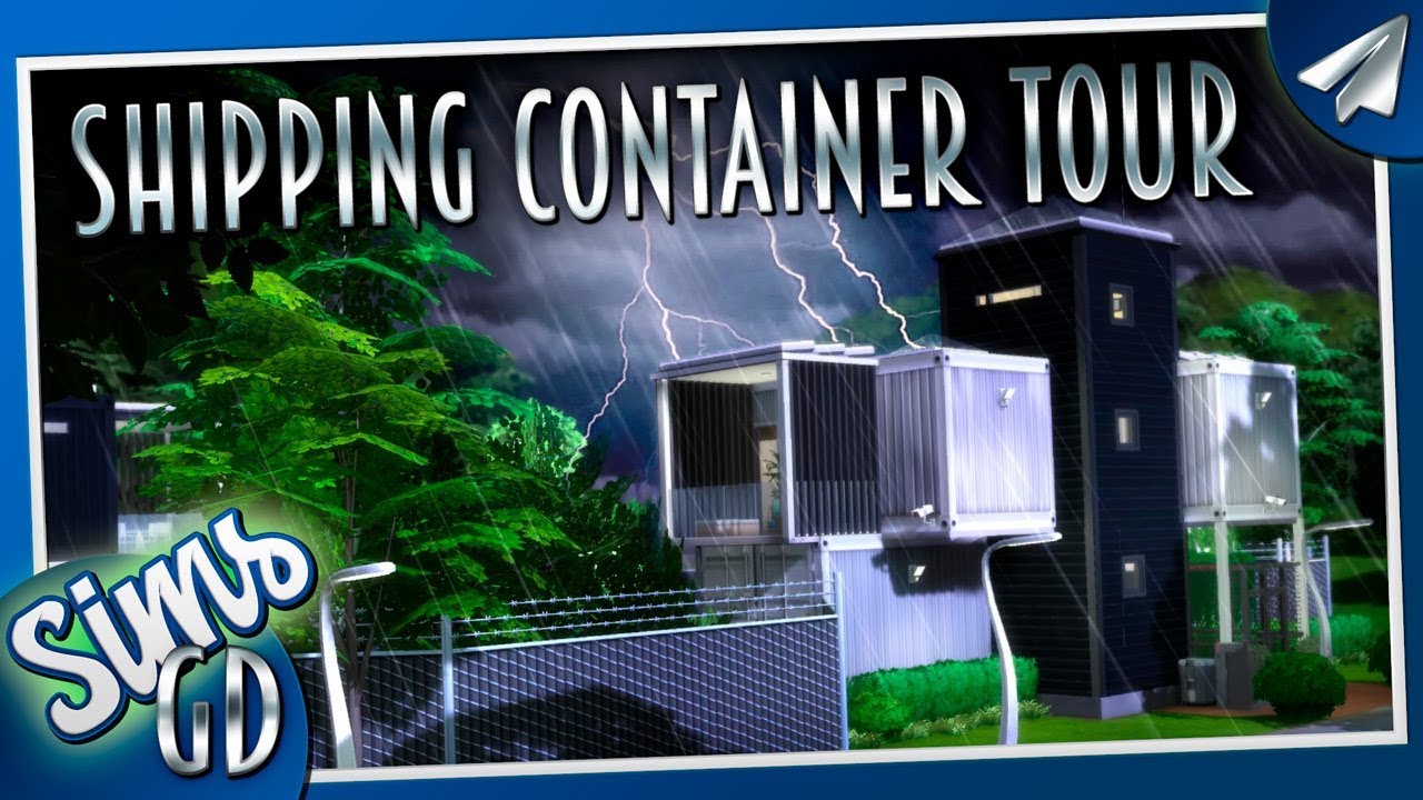 Sims 4 Container House Tour | TS4 Custom Content | Sims Grand Design ...