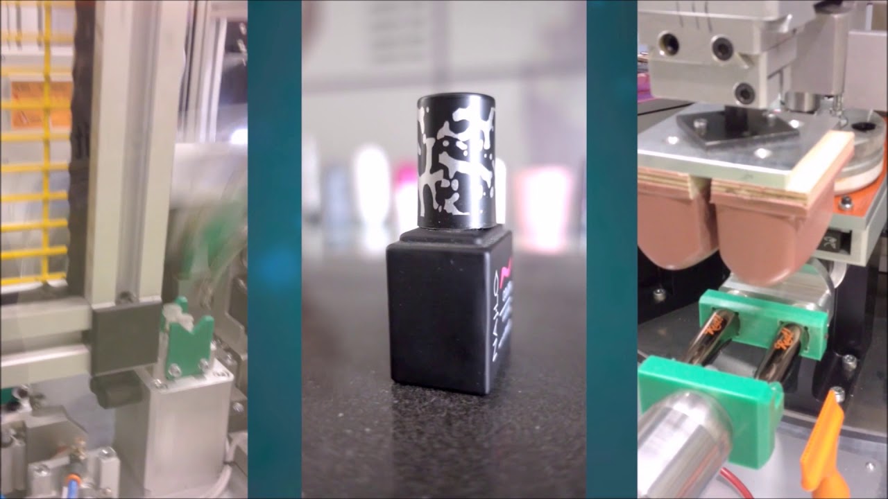 Pad printing line TOSH - YouTube