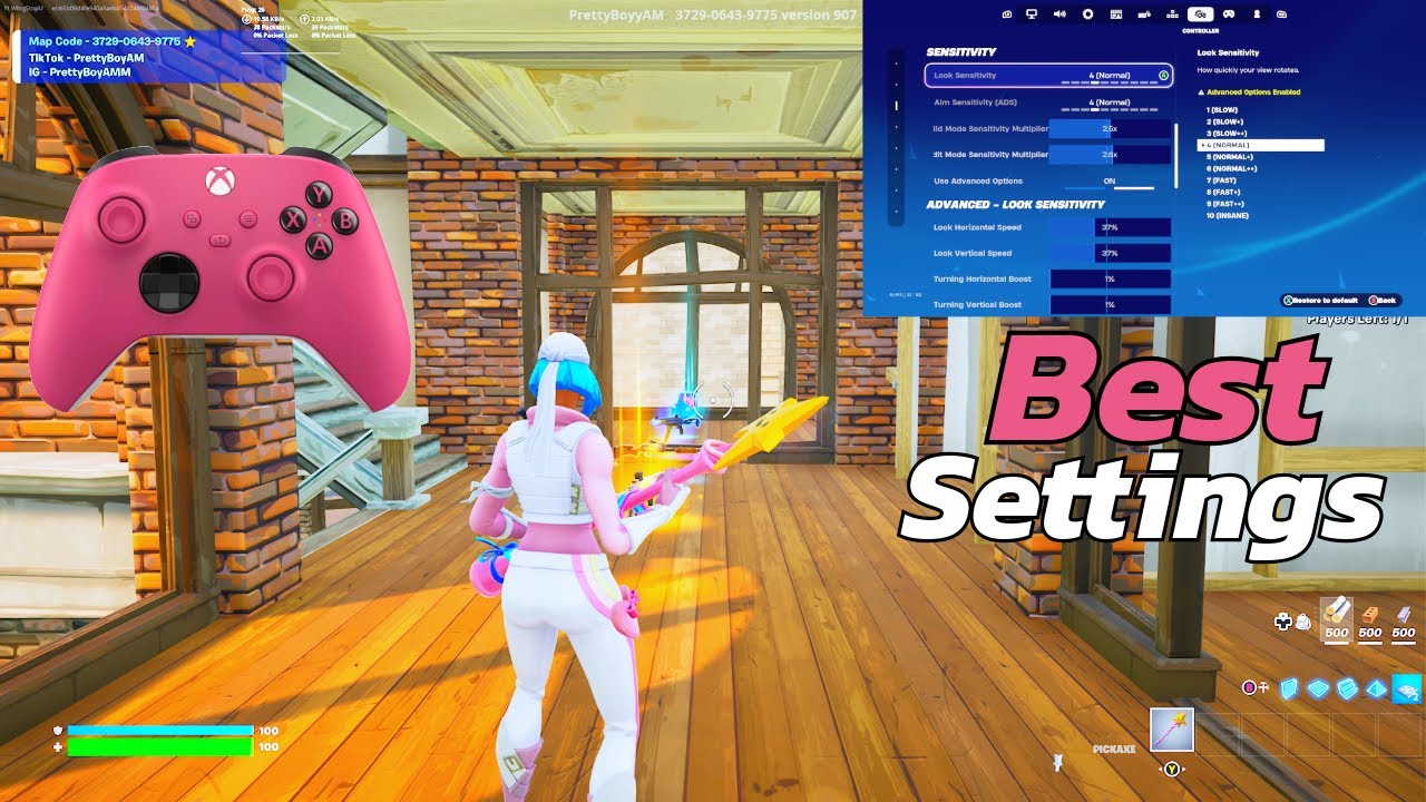Smooth Xbox Series X Player 🤤 + BEST Controller SETTINGS for Fortnite ...