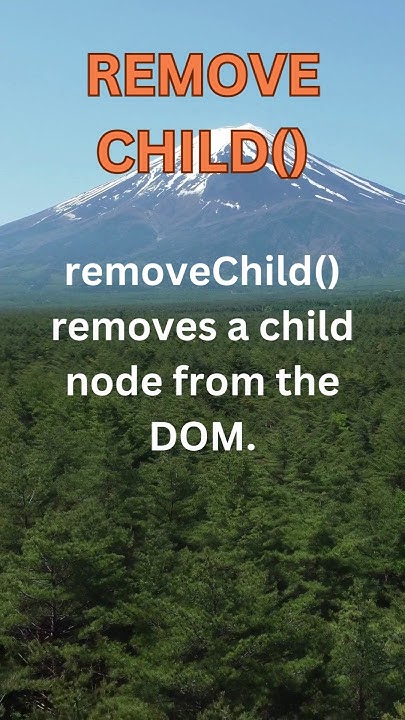 RemoveChild() - YouTube