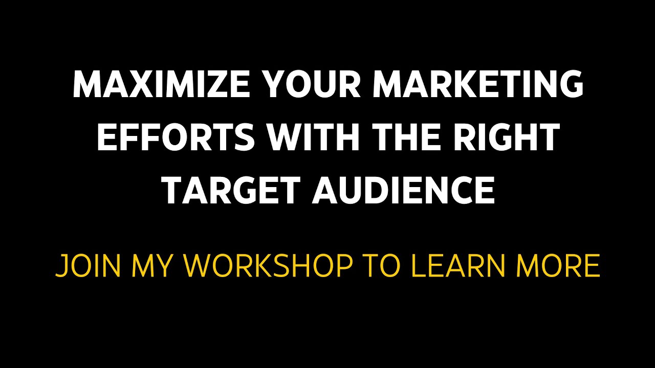 Interactive Marketing Workshop on Identifying Your Right Target ...