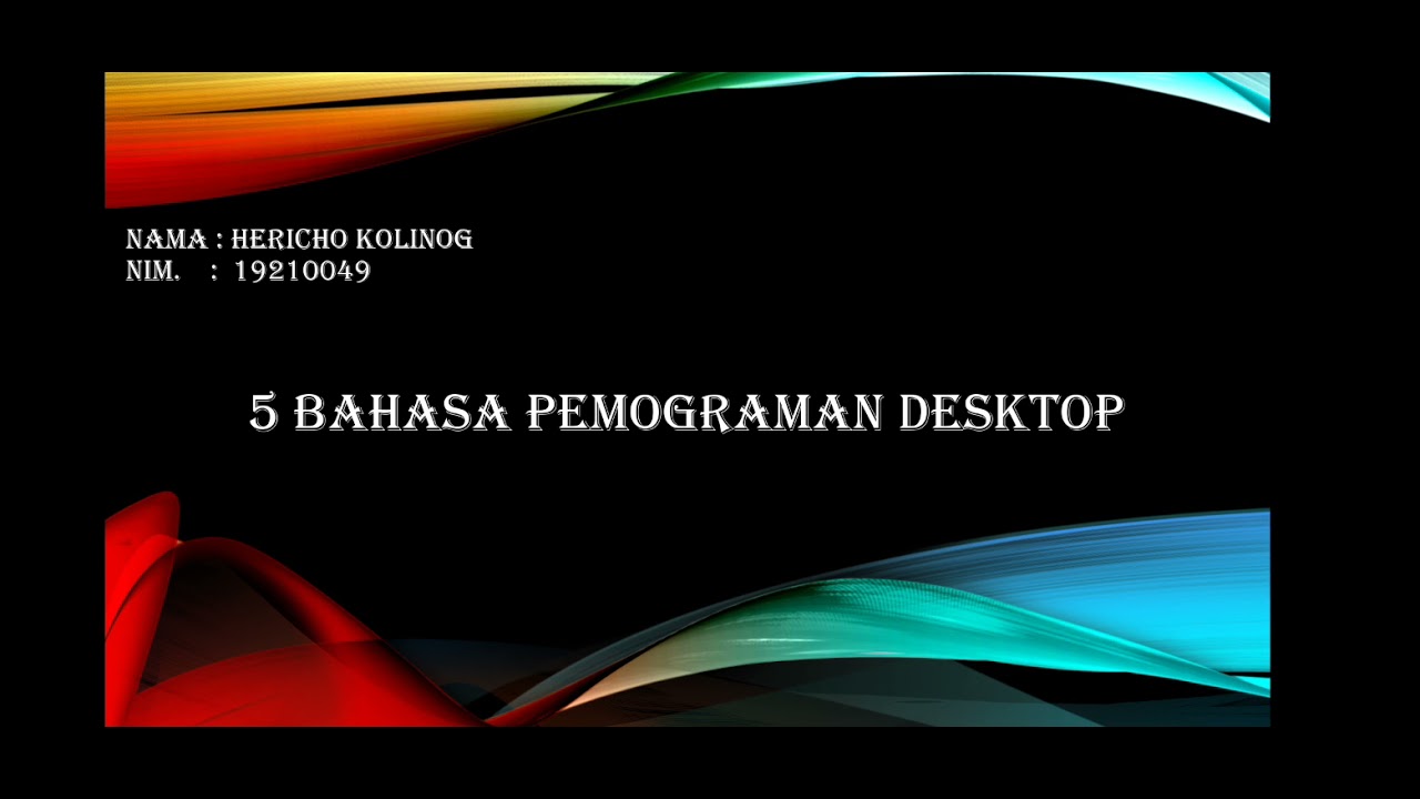 5 Bahasa pemrograman Desktop - YouTube