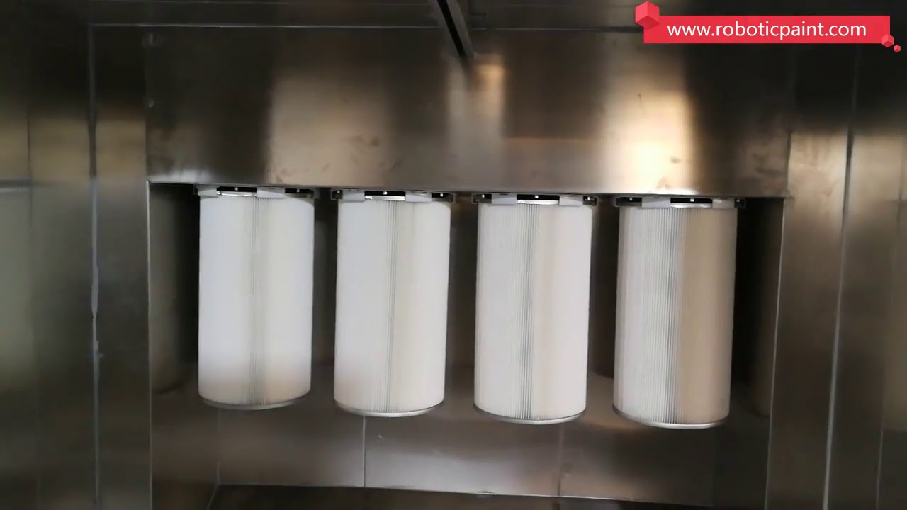 Cartridge Filter Powder Coating Booth (Live) - YouTube