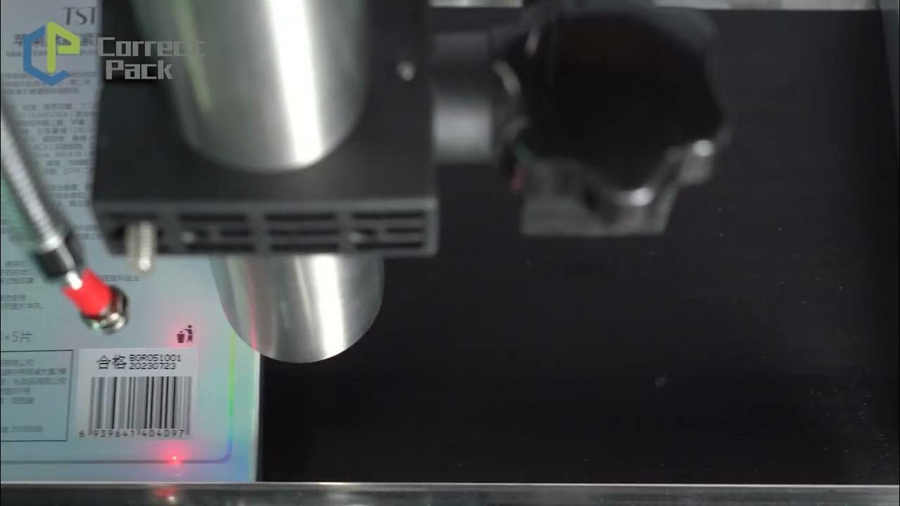 Correct Pack CIJ Printing on Mask Package | CP9000S Inkjet Printer - YouTube