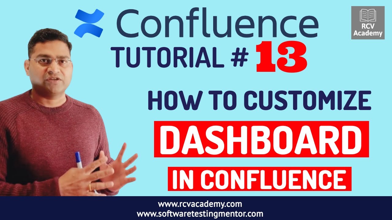 Confluence Tutorial 13 How To Customize Confluence Dashboard Youtube
