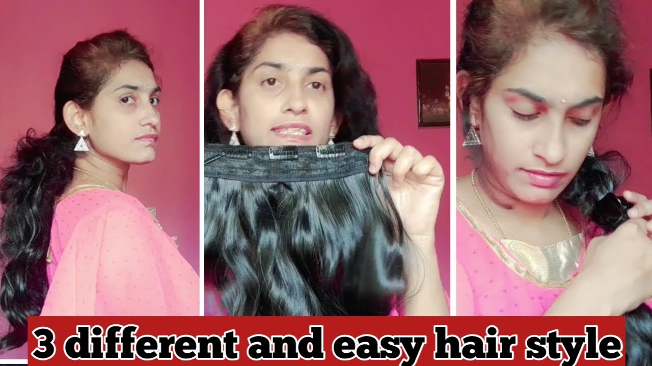 3 different hair style using vig who have short hairs - YouTube