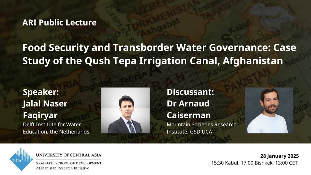 ARI Public Lecture "Food Security and Transborder Water Governance ...