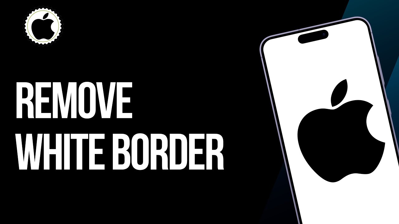 How to Remove White Border around Icons on iPhone - YouTube