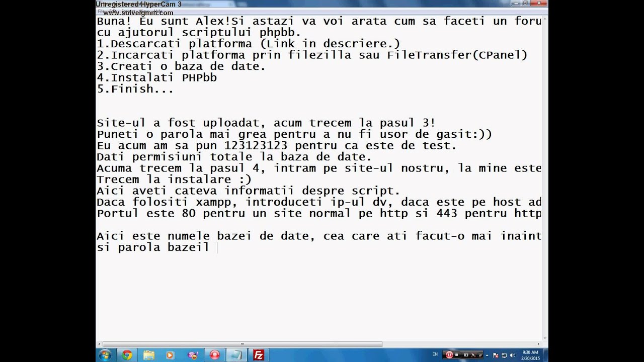 Alex Tutoriale - Instalare phpBB - YouTube