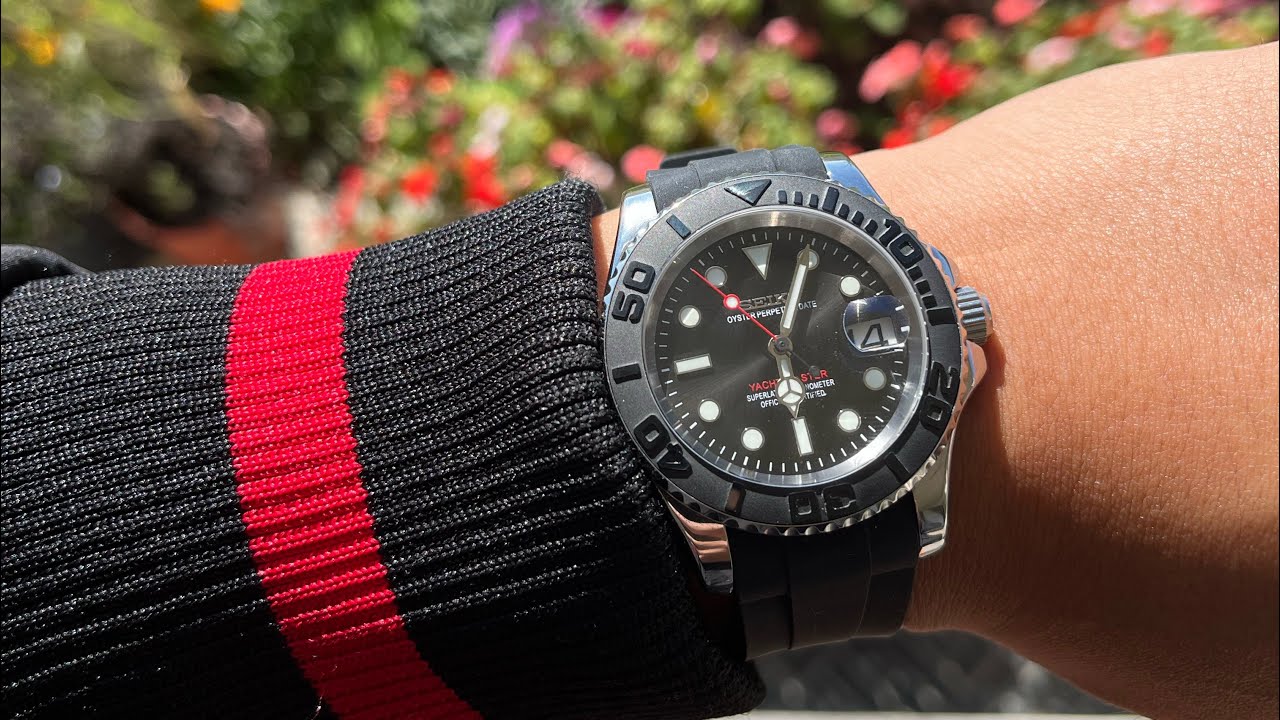 Seiko mod - Rolex yachtmaster 39mm mod stunning automatic NH35 movement ...