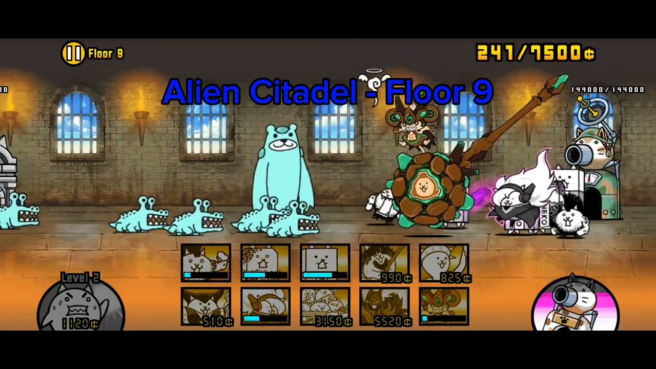 The Battle Cats - Alien Citadel - Floor 1 - 10 - YouTube