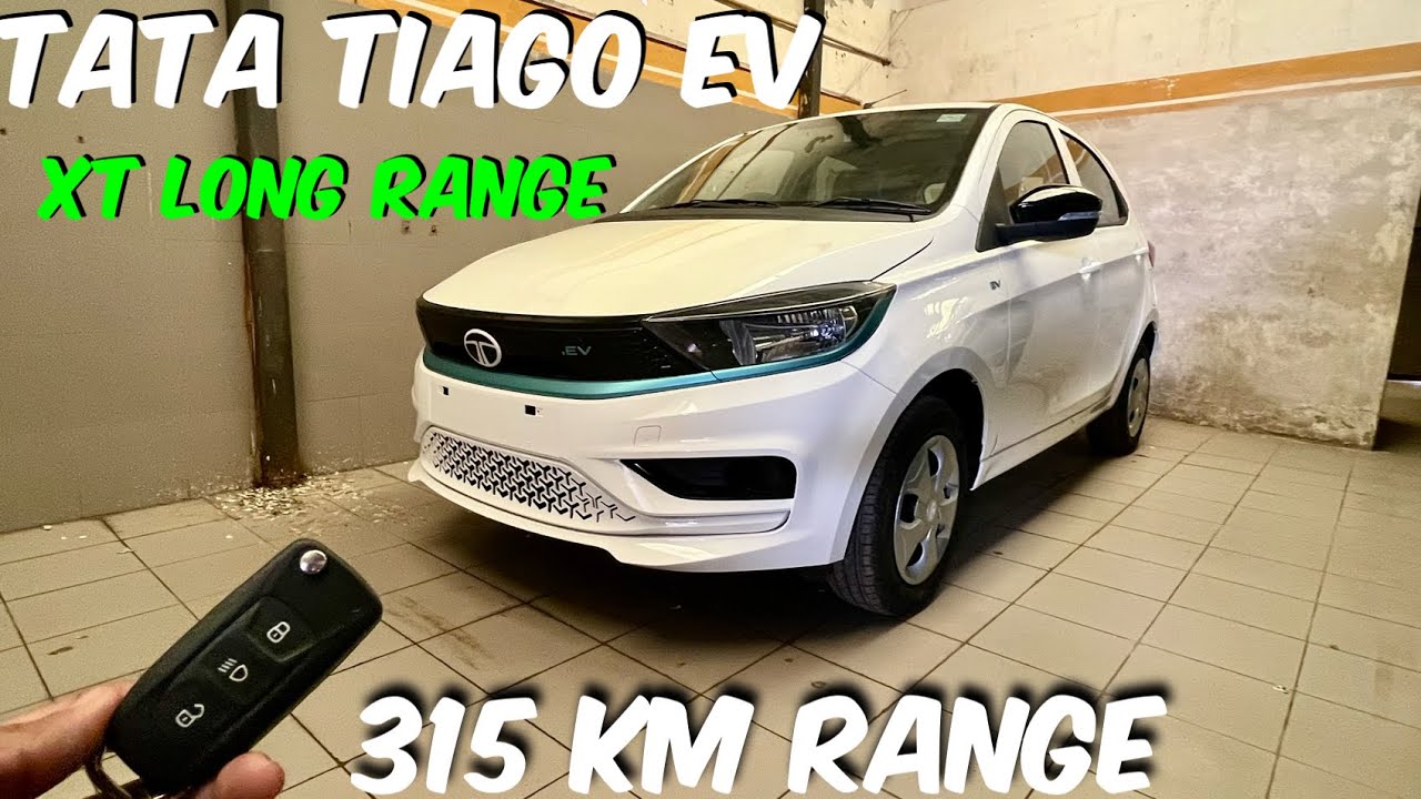 New Tata Tiago EV XT Long Range . 315 km mileage Tiago EV . 2025 Tata ...