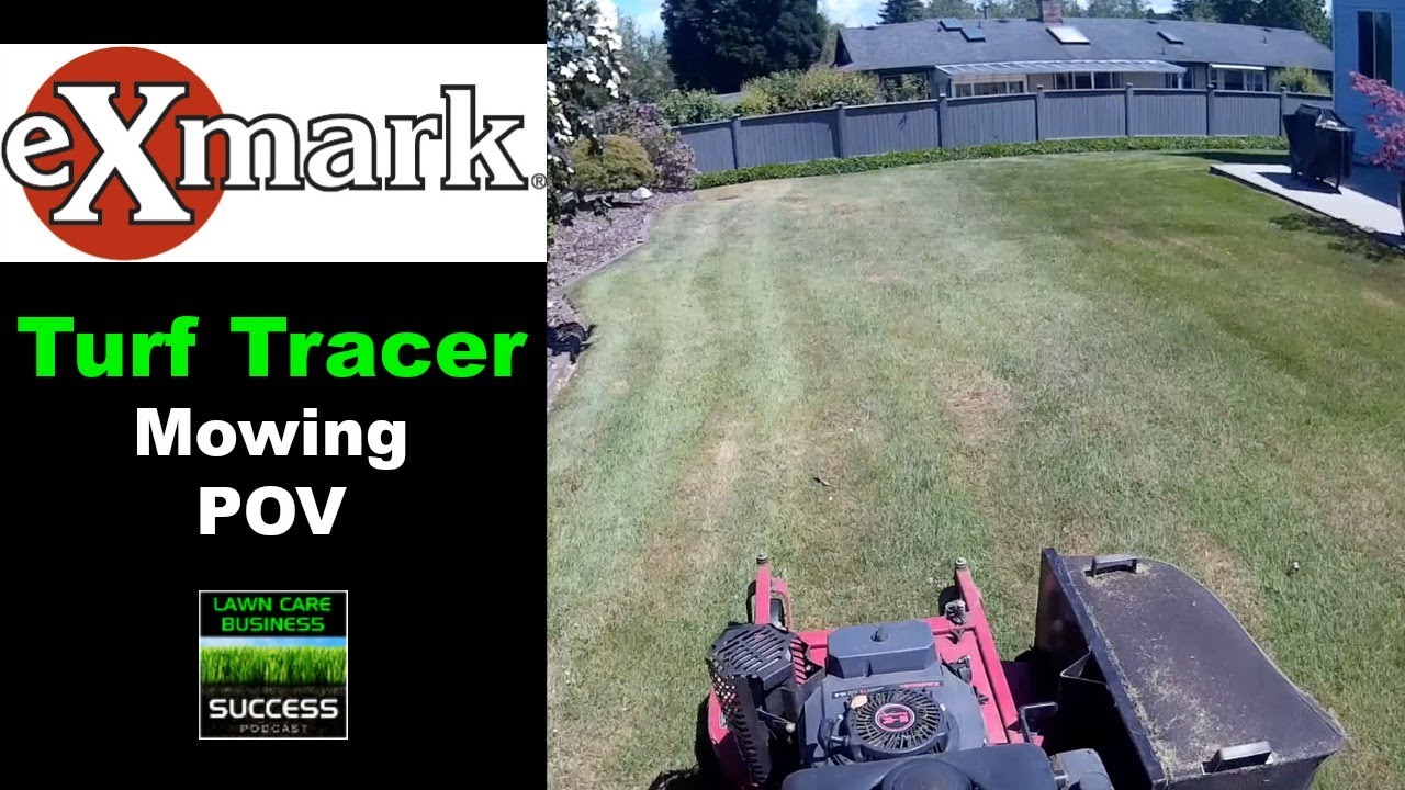 Exmark Turf Tracer Mowing POV - YouTube