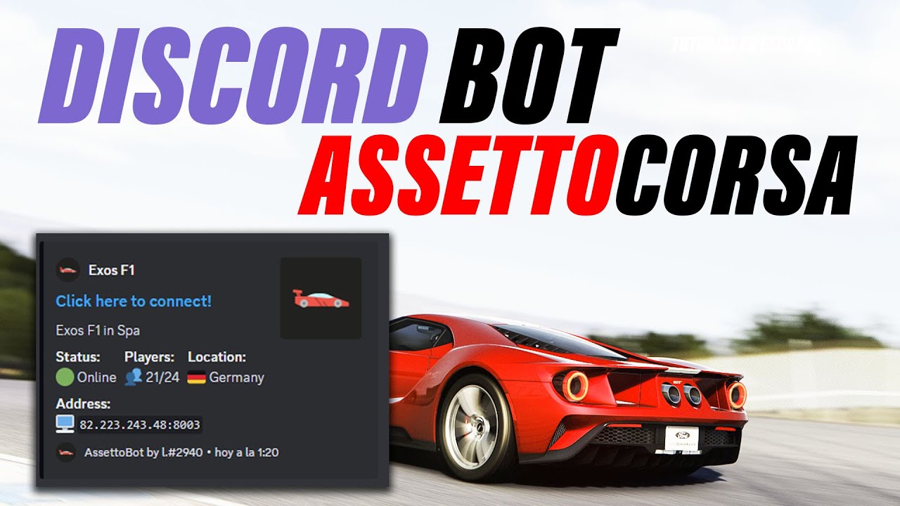 DISCORD BOT for ASSETTO - Easy Tutorial - 2 MIN - YouTube