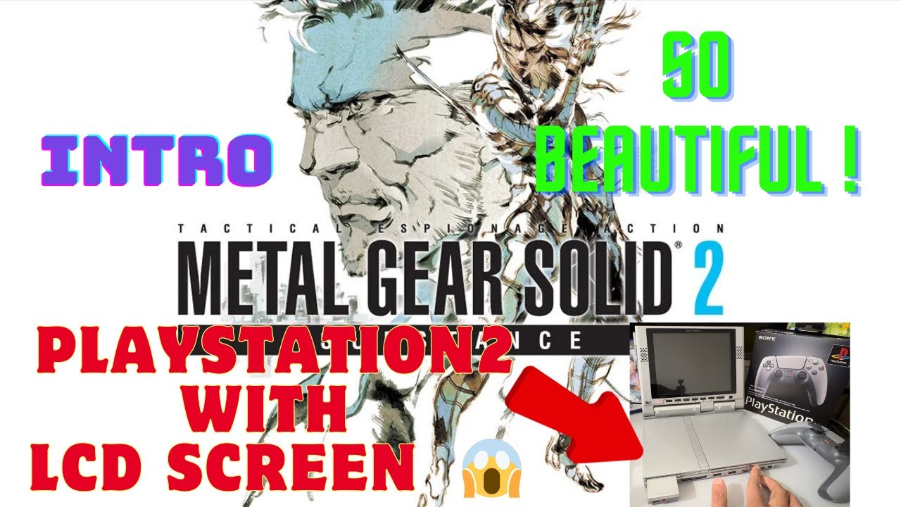 METAL GEAR SOLID 2 😱PS2 LCD SCREEN (Joytech ) - INTRO PlayStation 2 🥰 ...