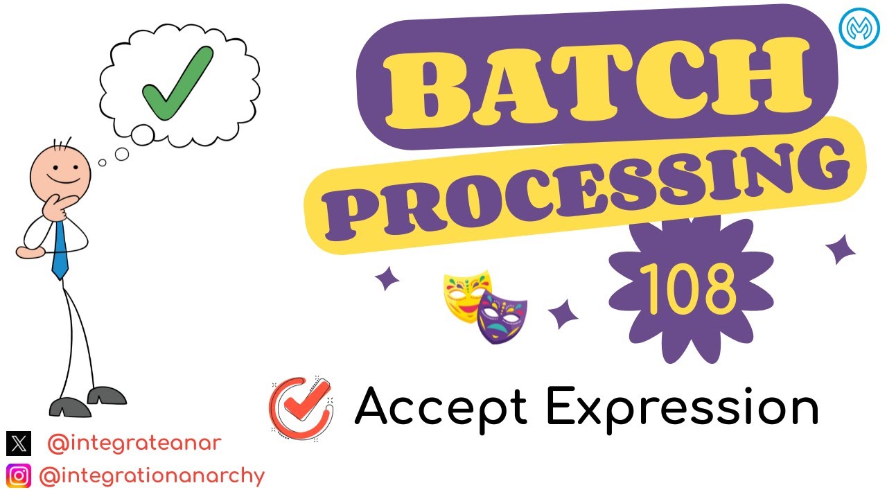 08 - MuleSoft Batch Processing | Accept Expression - YouTube