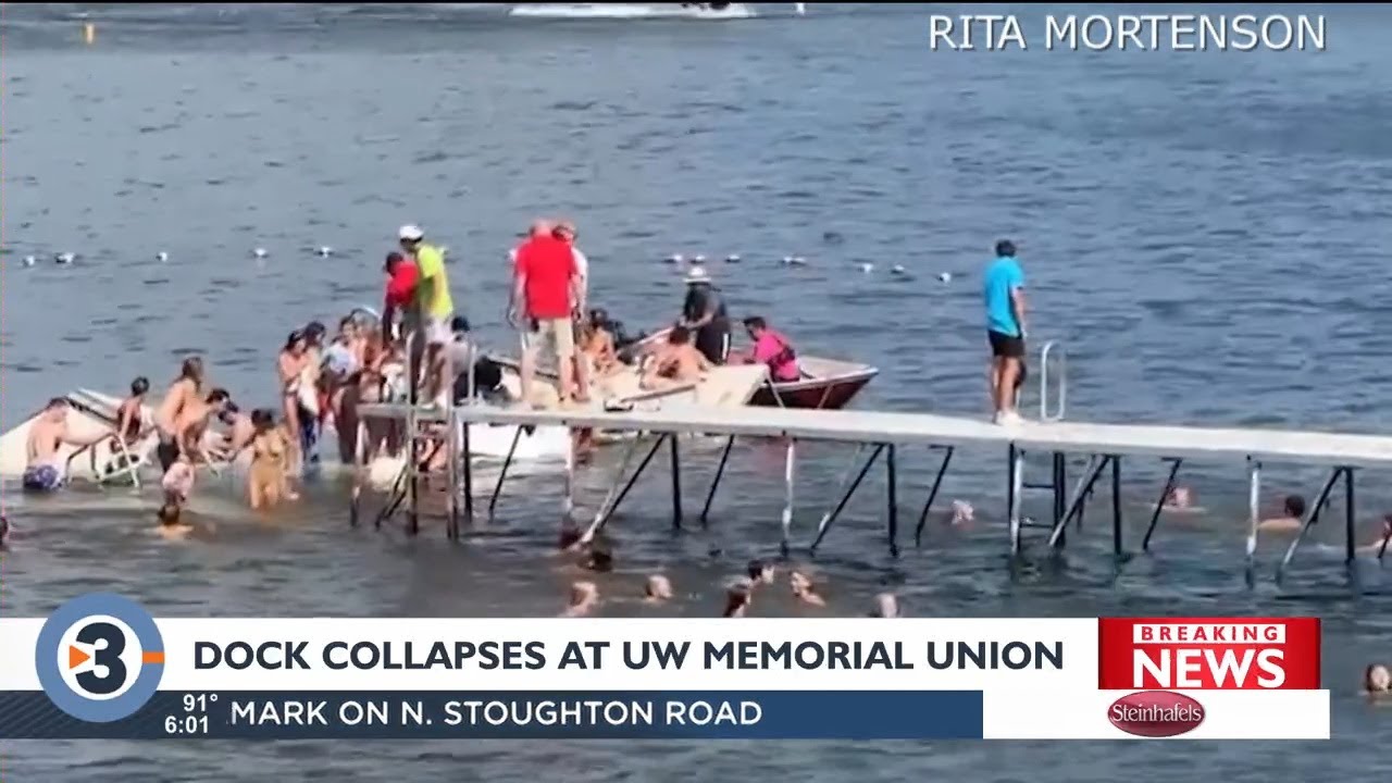 Students react after dock collapse at University of Wisconsin's ...