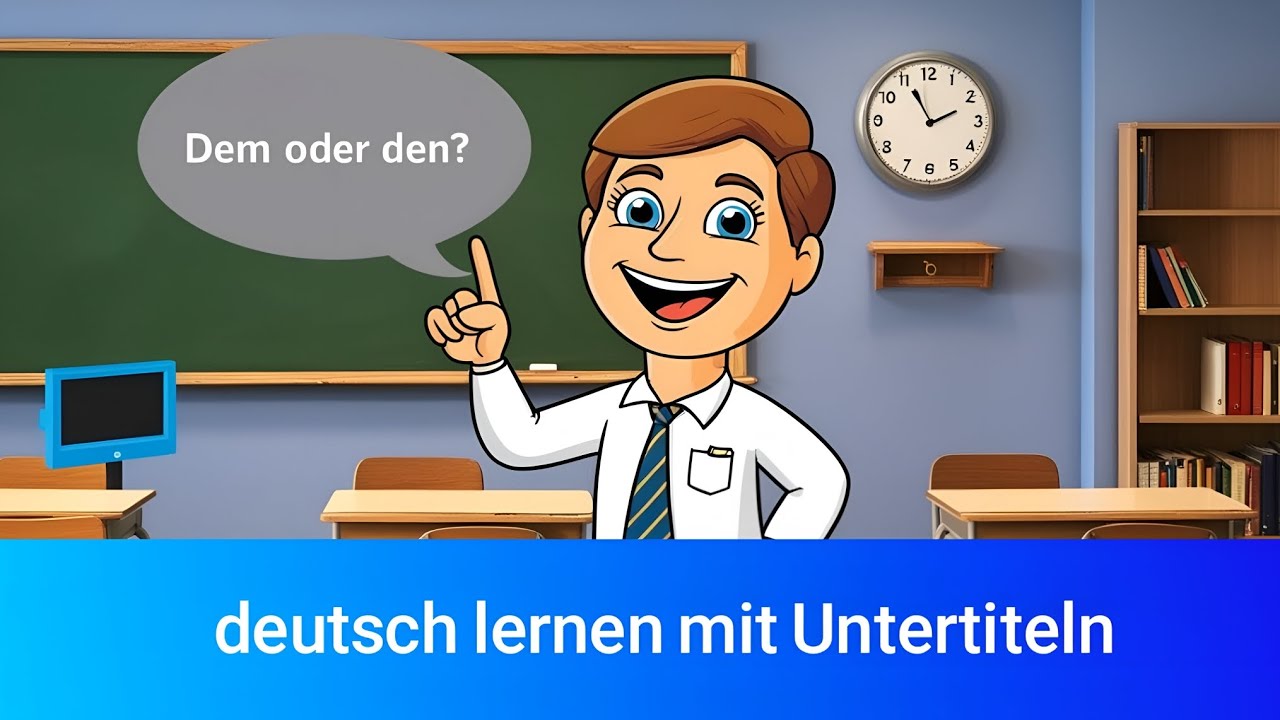 Deutsch lernen | Grammatik | "dem" oder "den" erklärt mit Beispielen📚📖# ...