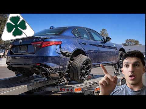 I BOUGHT A WRECKED ALFA ROMEO GIULIA QUADRIFOGLIO & REBUILT IT AT HOME [EP1] 