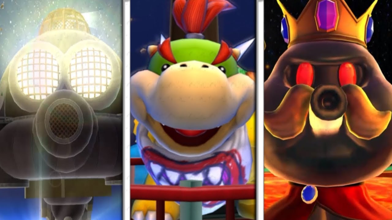 Super Mario Galaxy - All Bowser Jr. Levels (100% No Damage) - YouTube